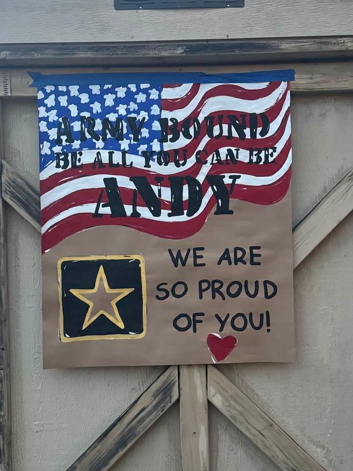 Army Bound Banner – Persimmons Woodworks